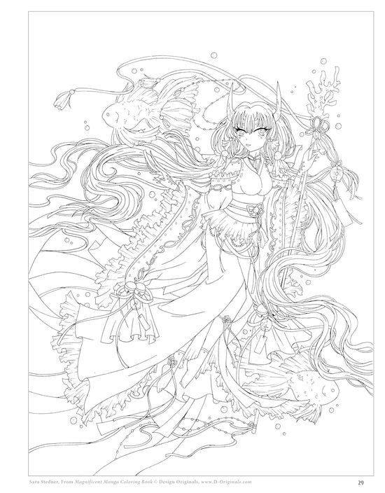 Magnificent Manga Coloring Book | Fox Chapel Publishing Co.