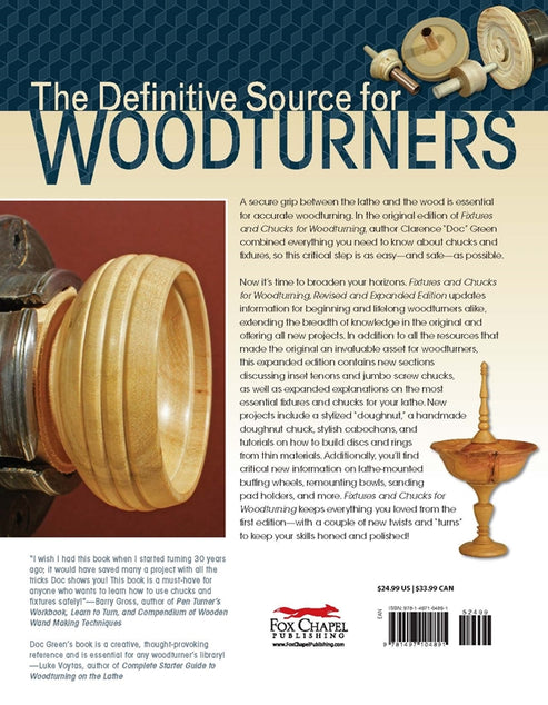 Fixtures and Chucks for Woodturning, Revised and Expanded Edition | Fox Chapel Publishing Co.