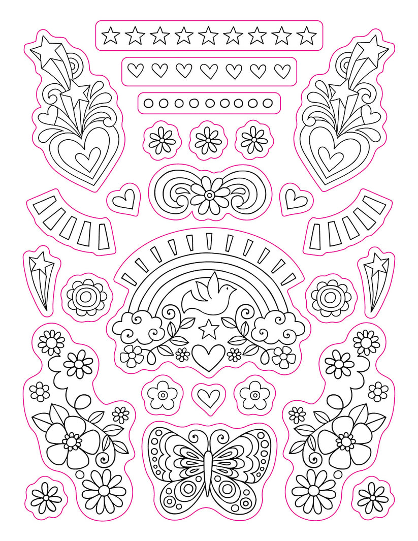 Color Your Own Stickers Party | Fox Chapel Publishing Co.