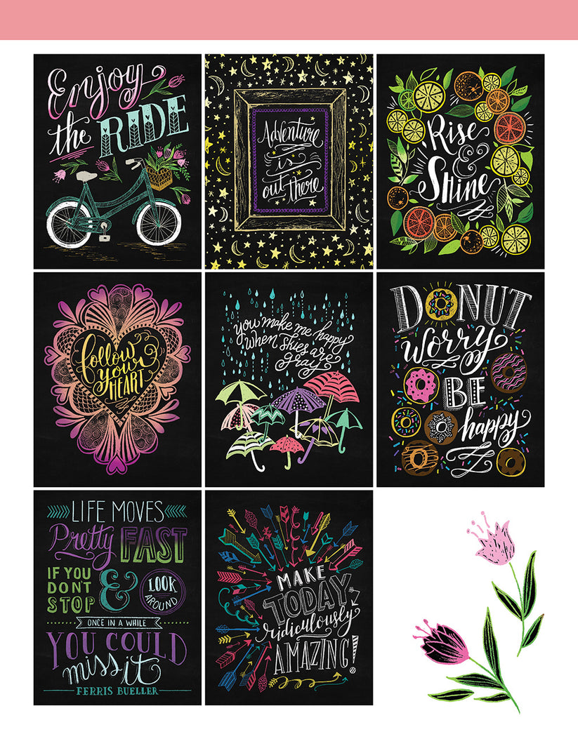 Chalk-Style Expressions Coloring Book | Fox Chapel Publishing Co.
