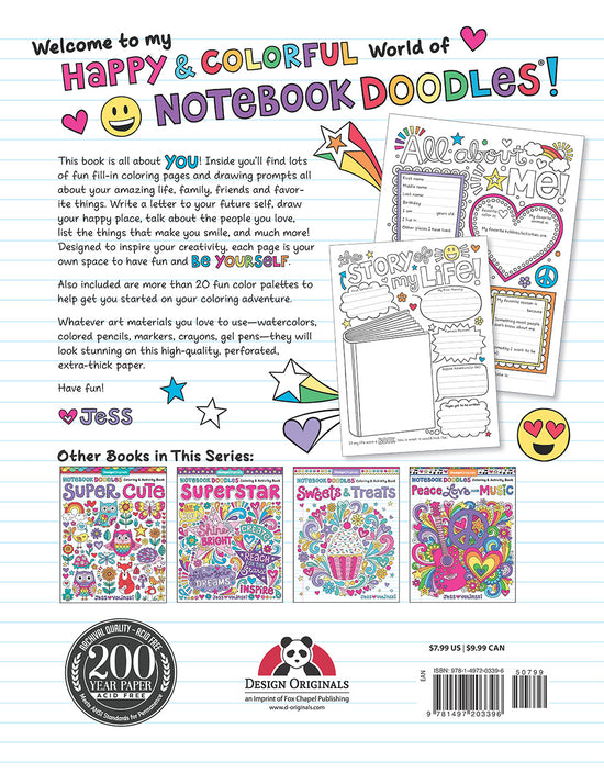 Notebook Doodles Amazing Me | Fox Chapel Publishing Co.