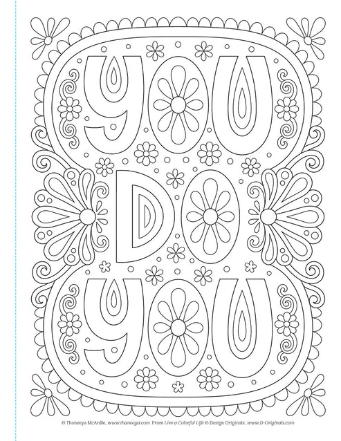 Live a Colorful Life Coloring Book | Fox Chapel Publishing Co.