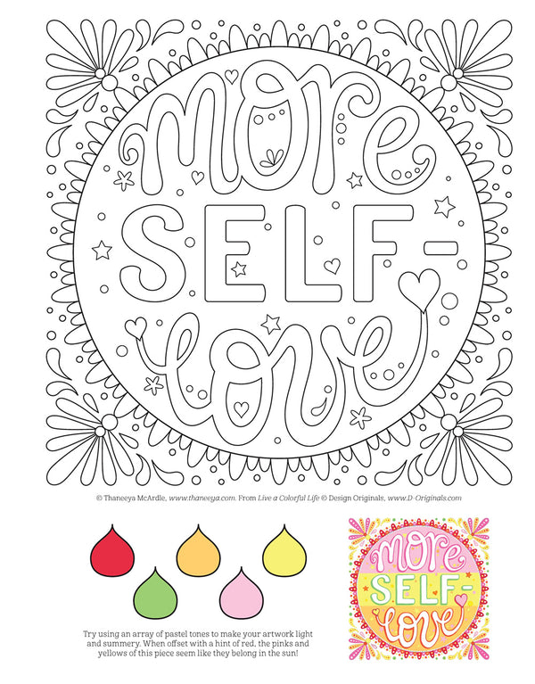 Live a Colorful Life Coloring Book