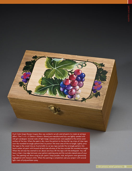 101 Artistic Relief Patterns for Woodcarvers, Woodburners & Crafters