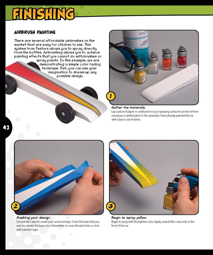 Pinewood Derby Pattern & Painting Workbook | Fox Chapel Publishing Co.
