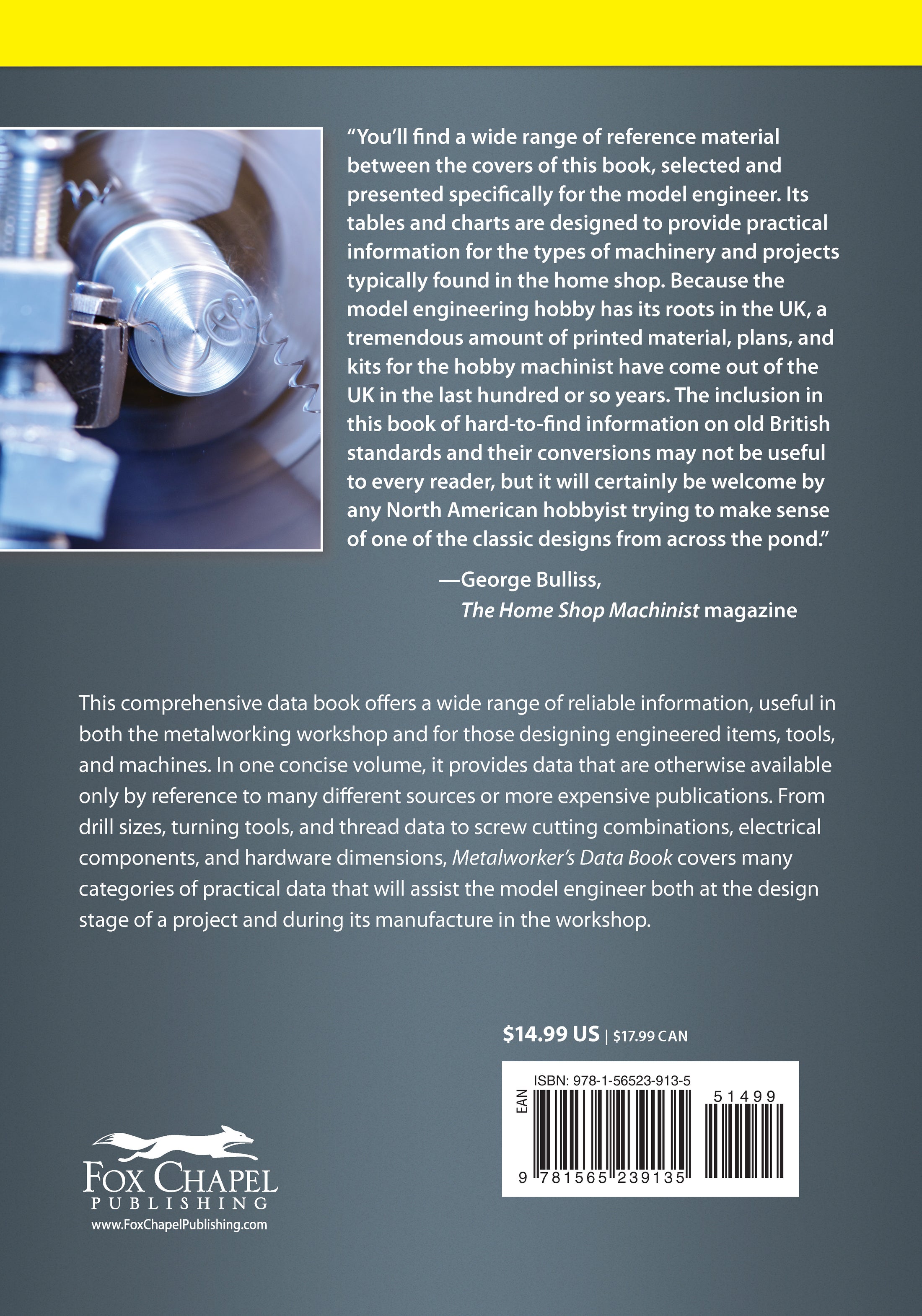 Metalworker's Data Book for Home Machinists | Fox Chapel Publishing Co.