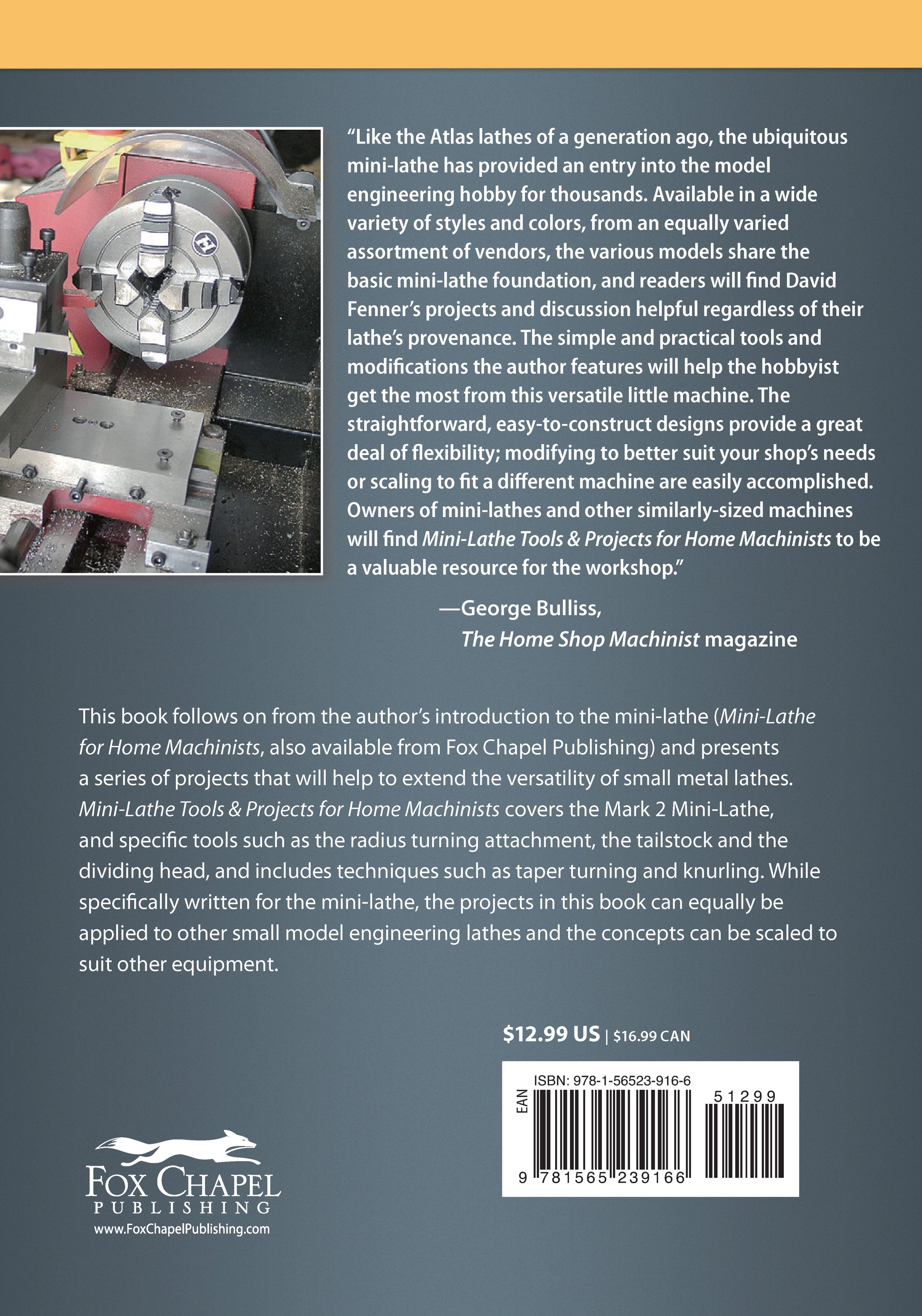 Mini-Lathe Tools & Projects for Home Machinists | Fox Chapel Publishing Co.