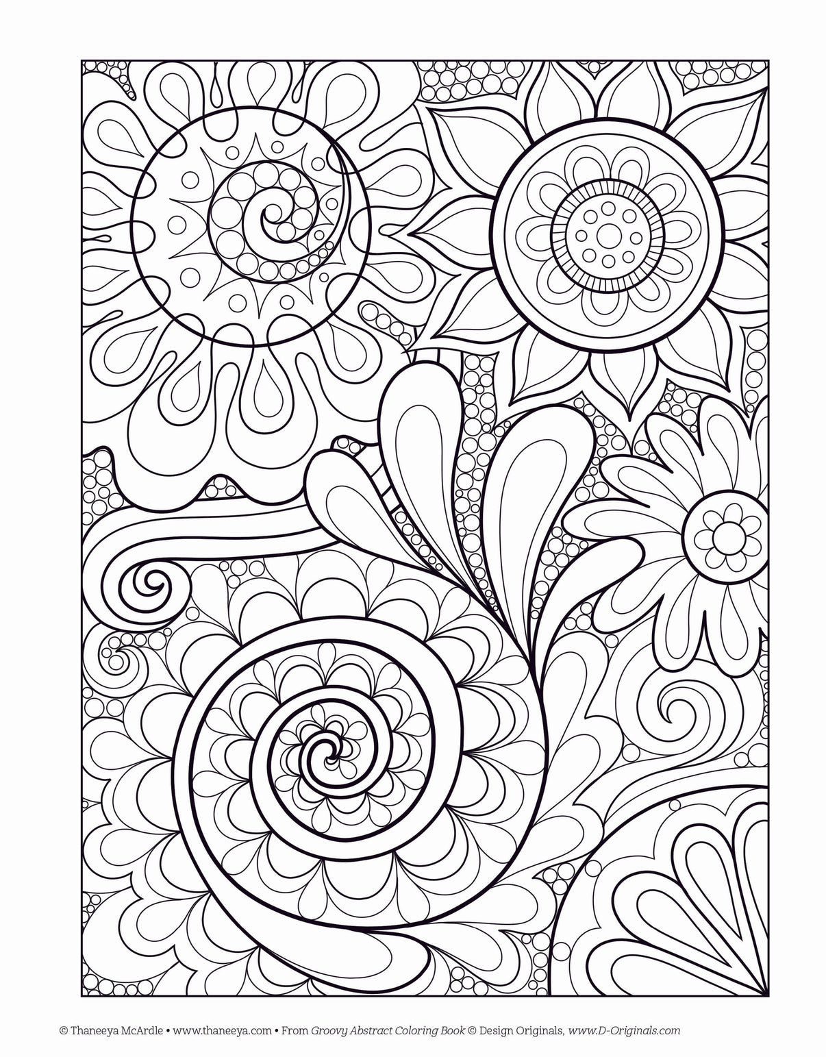 Groovy Abstract Coloring Book | Fox Chapel Publishing Co.