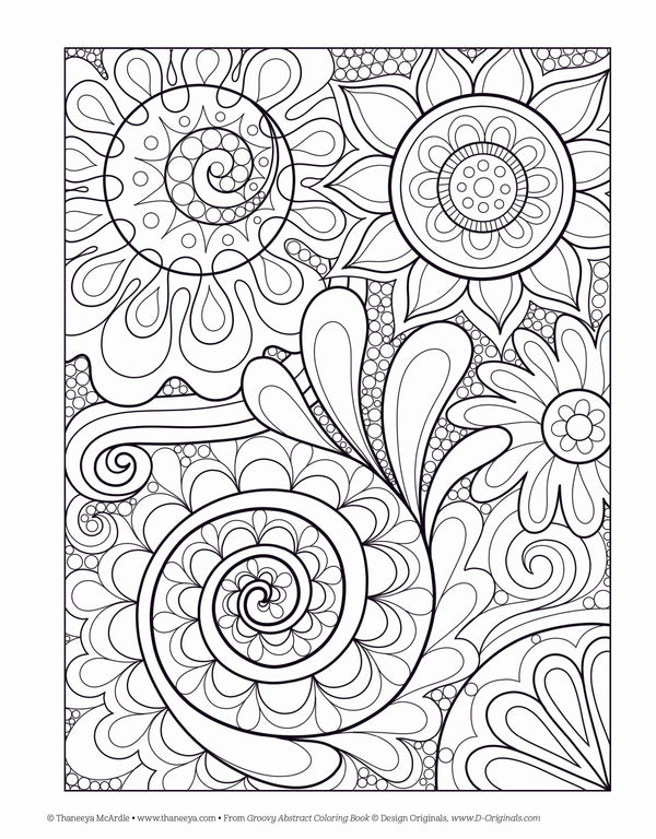 Groovy Abstract Coloring Book | Fox Chapel Publishing Co.