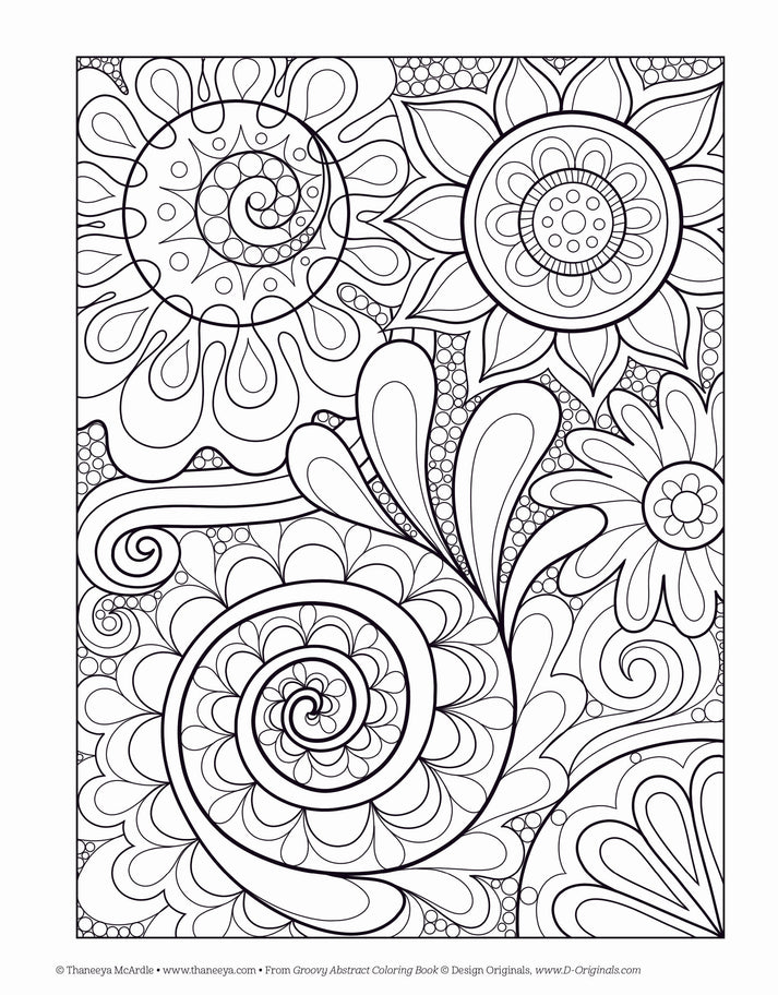 Groovy Abstract Coloring Book | Fox Chapel Publishing Co.