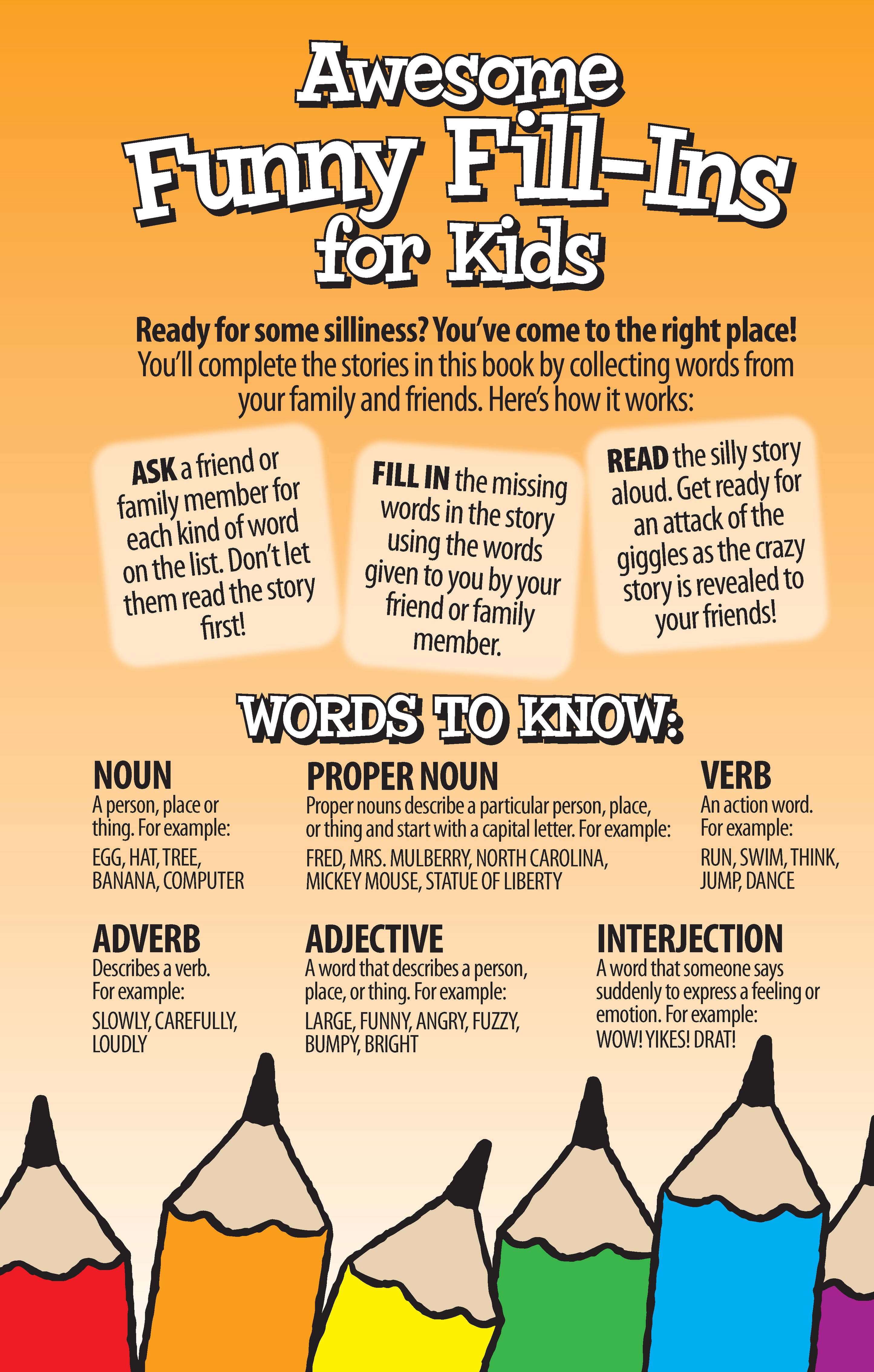 Awesome Funny Fill-Ins for Kids | Fox Chapel Publishing Co.