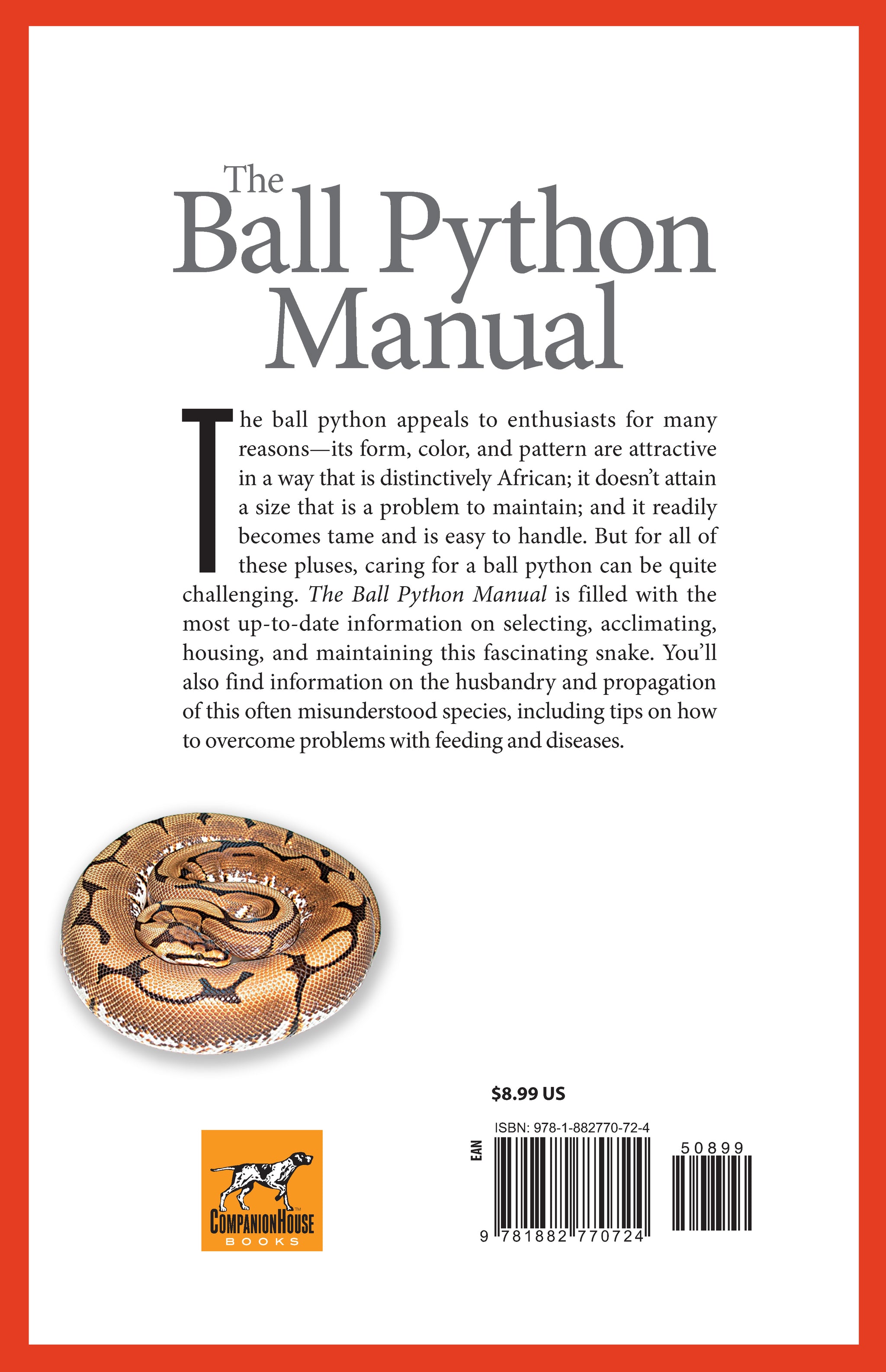The Ball Python Manual – Fox Chapel Publishing Co.