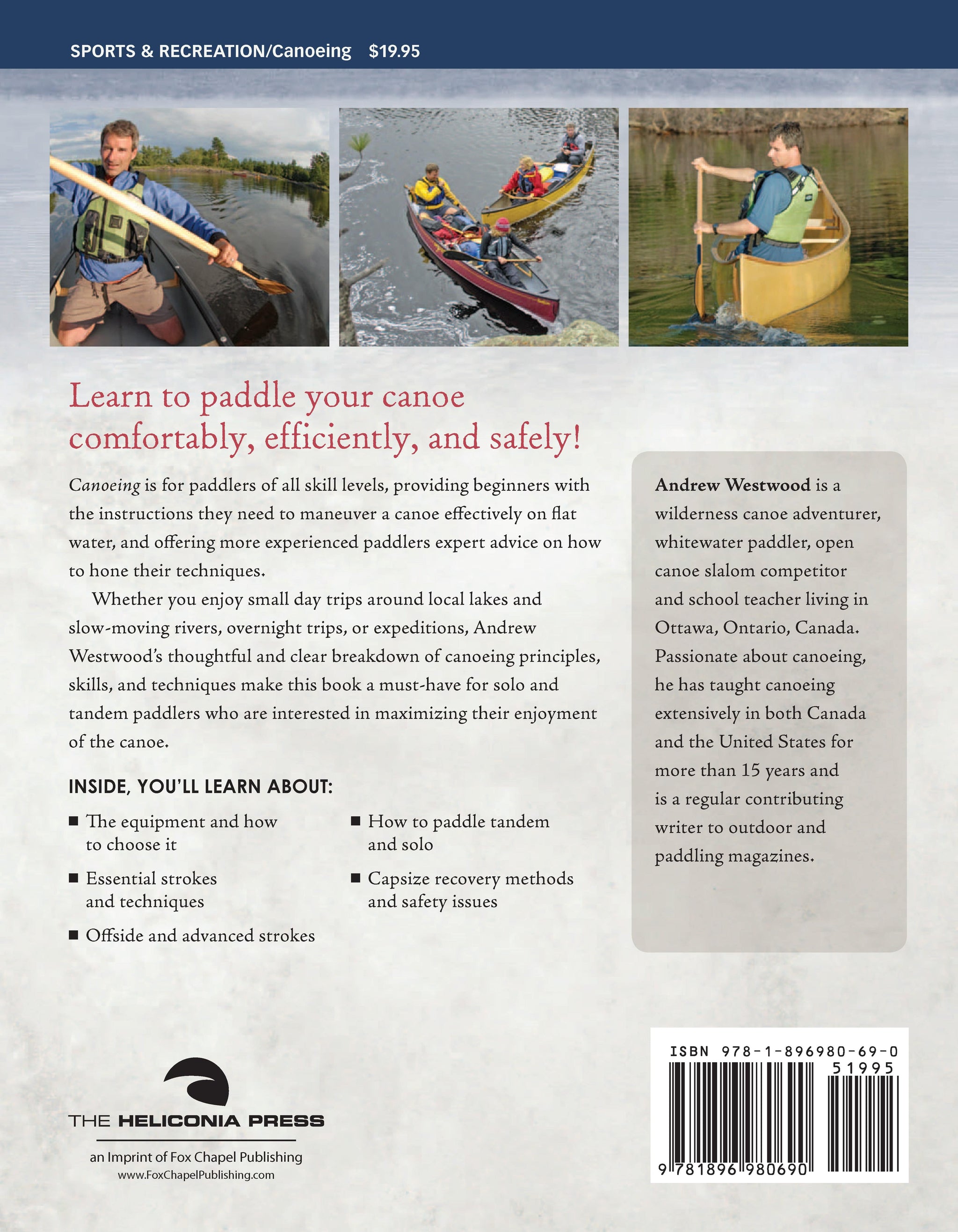 Canoeing The Essential Skills & Safety – Fox Chapel Publishing Co.