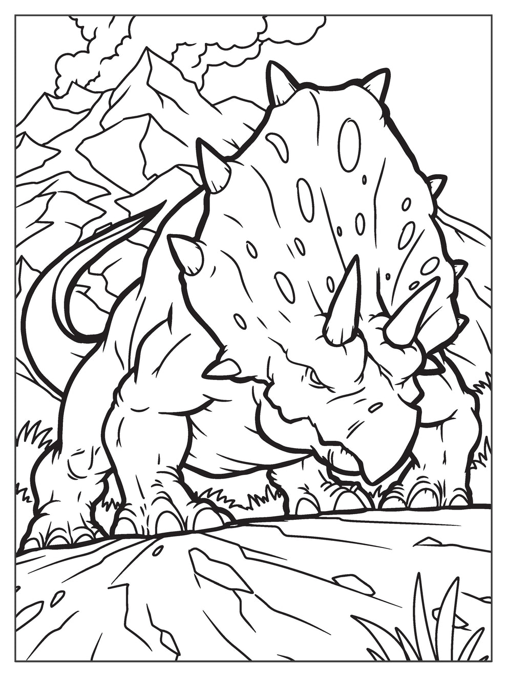 Set of 3, 18x24 Kids Dinosaur Coloring Posters: Jurassic King ...